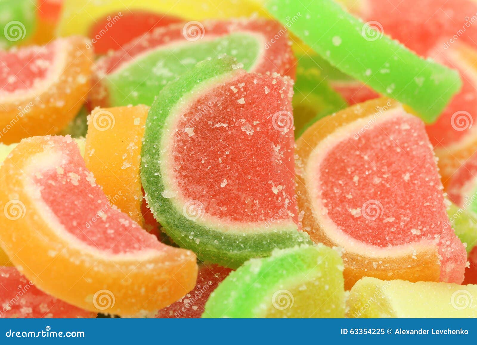 Handful of Fruit Colored Jelly Stock Image - Image of healthy, candy ...