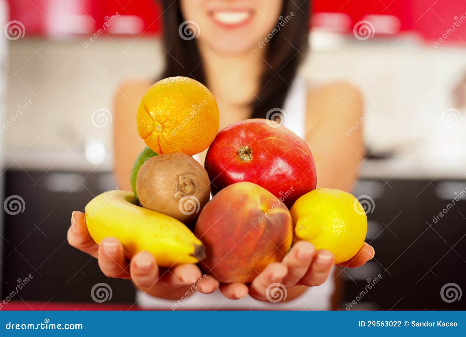 Handful Fruits stock photo. Image of food, banana, brown - 29563022