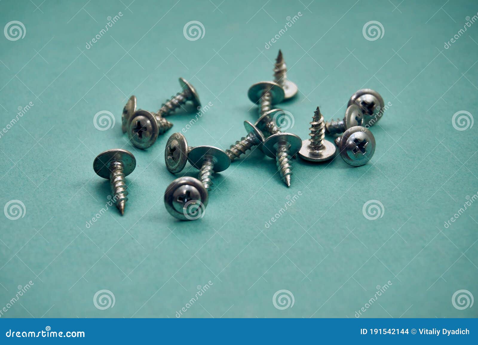A Handful of Galvanized Screws Stock Photo - Image of handful, shiny ...