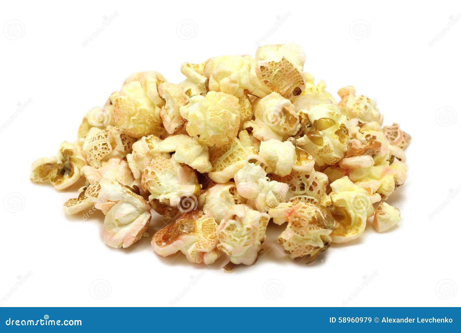 A Handful of Grains of Popcorn Stock Image - Image of background ...