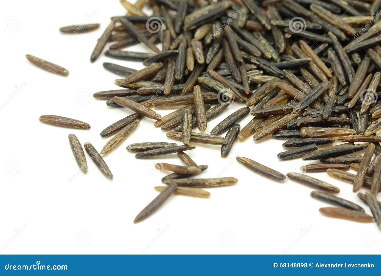 A Handful of Grains of Wild Rice Stock Photo - Image of background ...