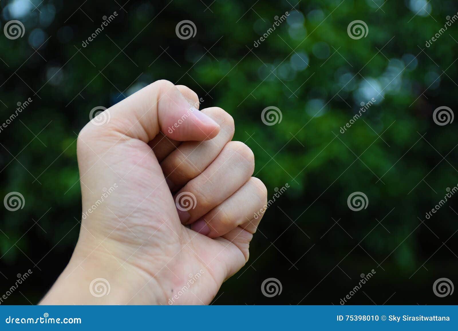Handful Human Hand with Nature Background. Represents Hope Stock Photo ...