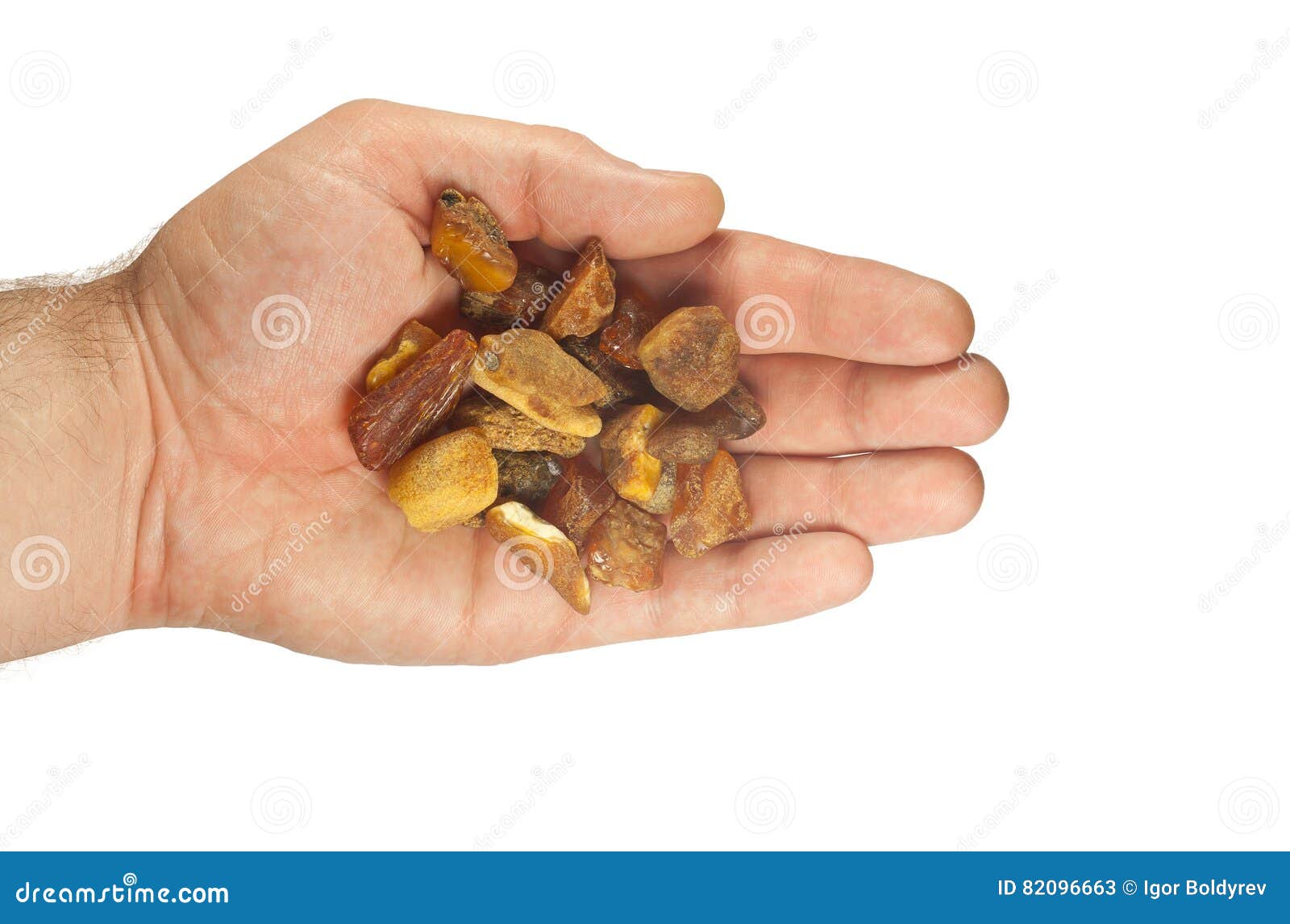 Handful of Large Pieces of Amber Stock Image - Image of abstract ...