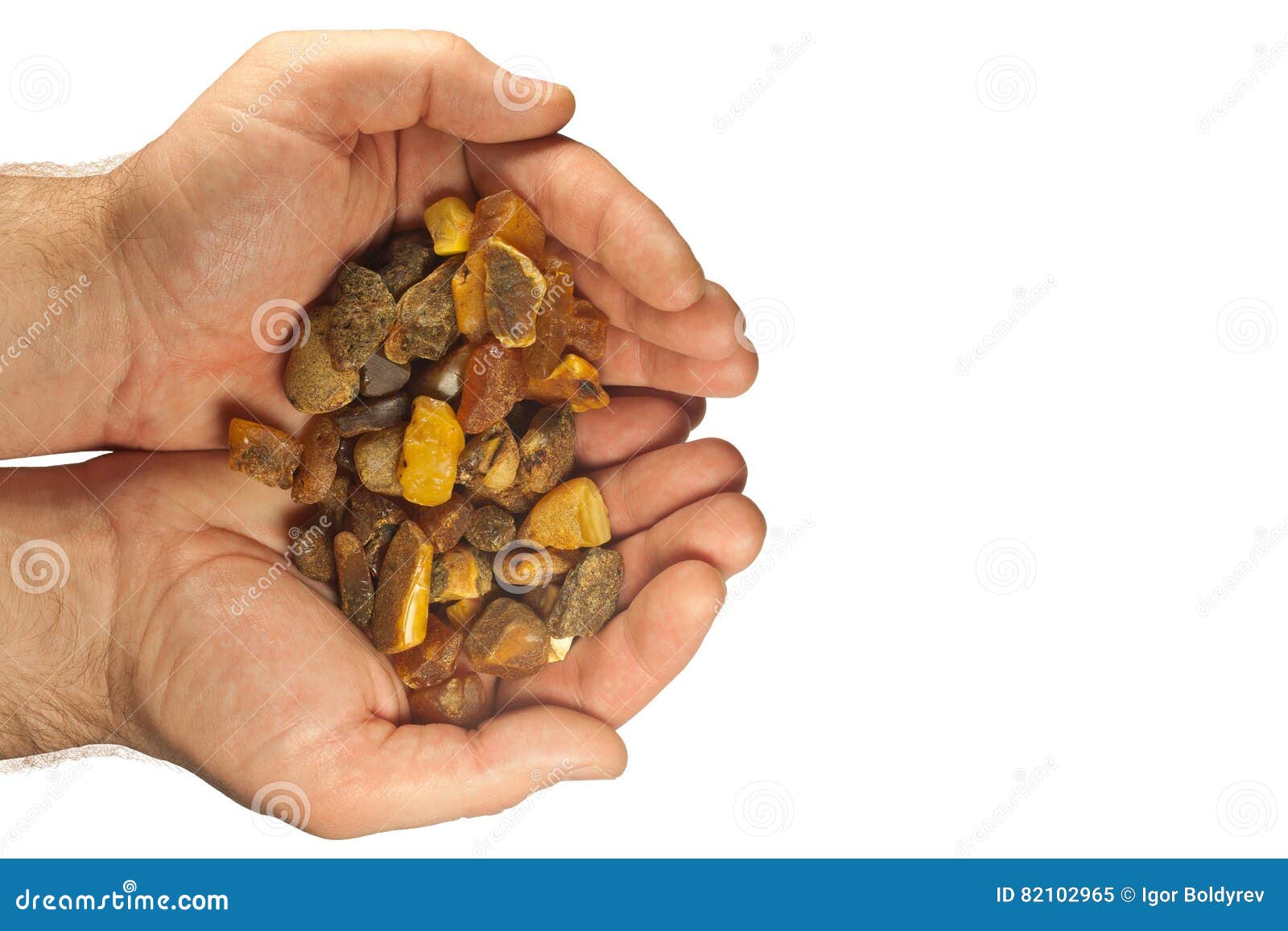 Handful of Large Pieces of Amber Stock Image - Image of rock, jewel ...