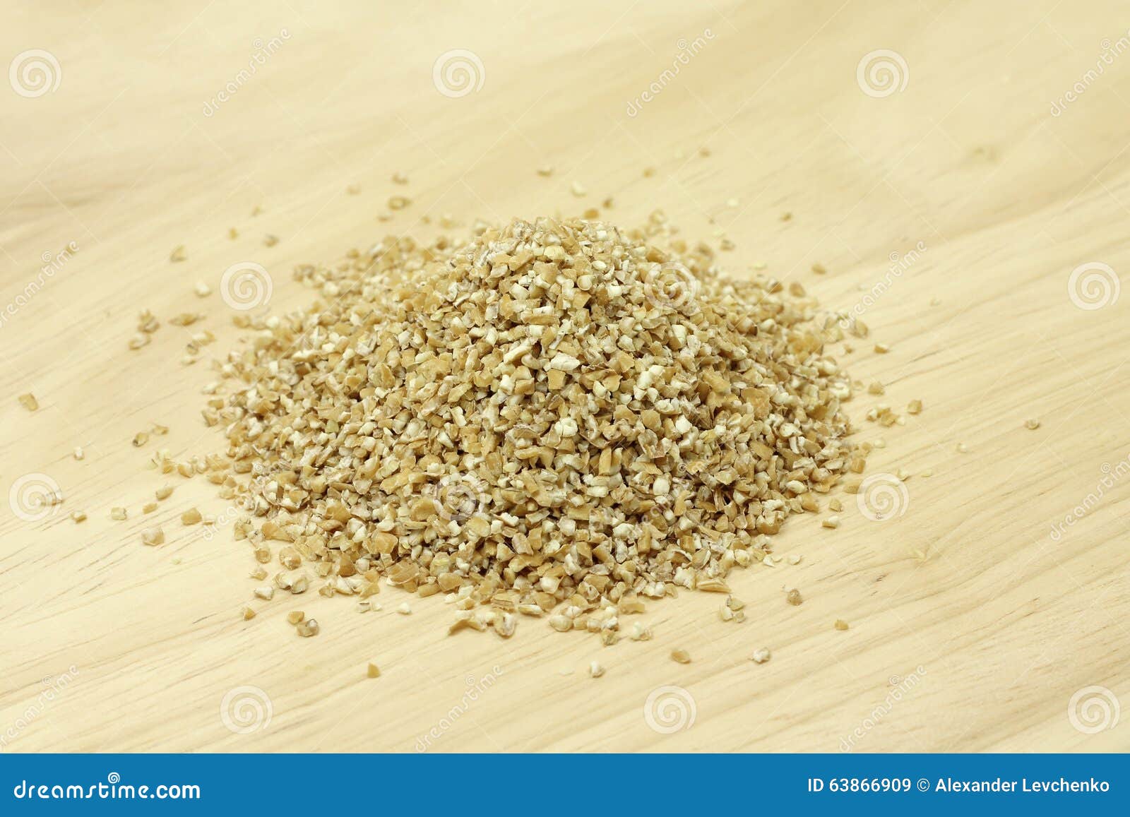 A Handful of Milled Wheat on Wood Stock Image - Image of flour, wooden ...