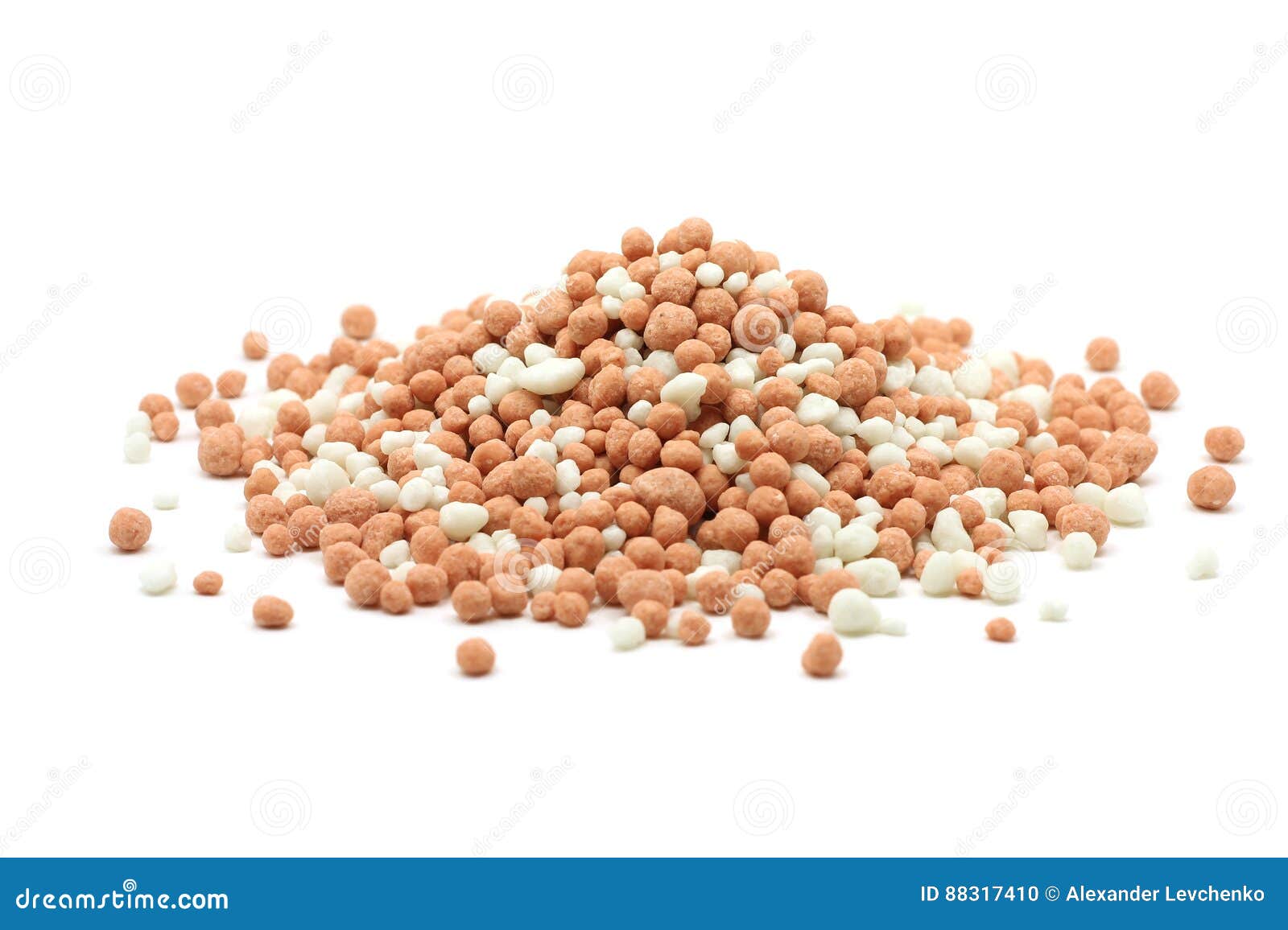 Nitrogen Fertilizers Or Urea Fertilizer In Farmer Hand. Blur White ...