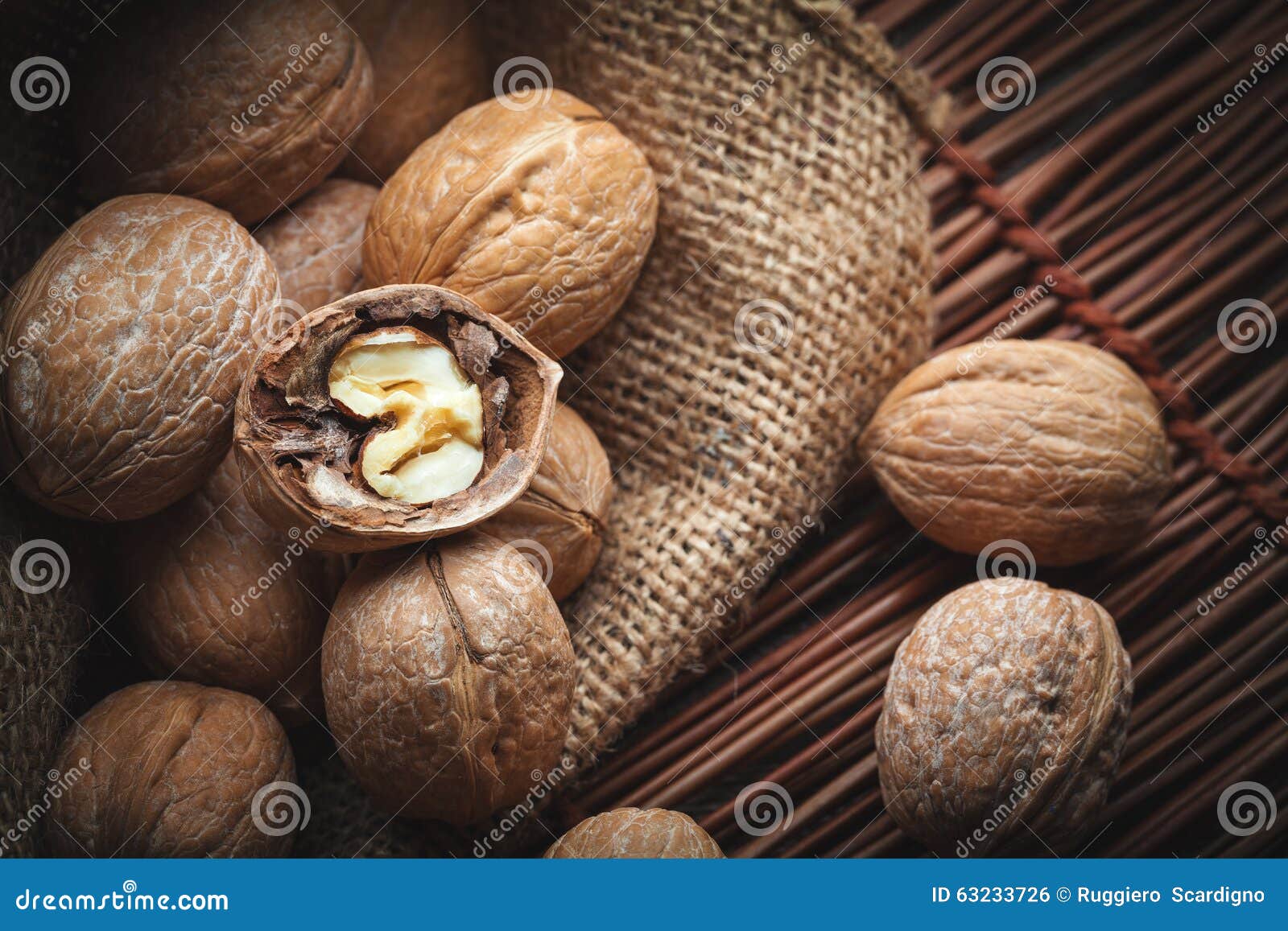 Handful of nuts stock photo. Image of fruit, shell, food - 63233726