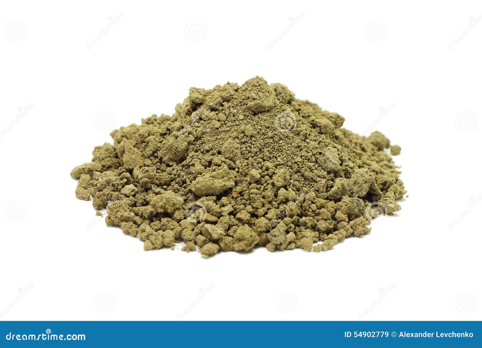 A Handful of Powder Brown Clay Stock Image - Image of kaolin, sticky ...