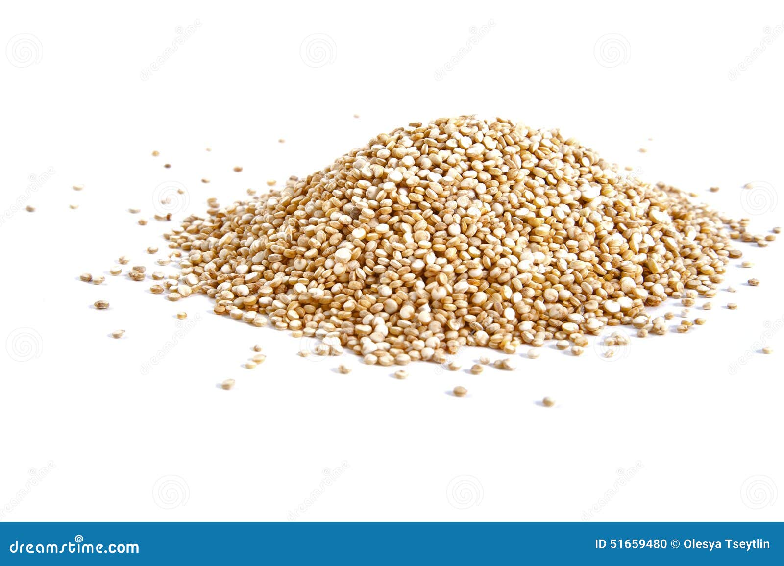 A Handful of Quinoa on a White Background. Stock Photo - Image of ...