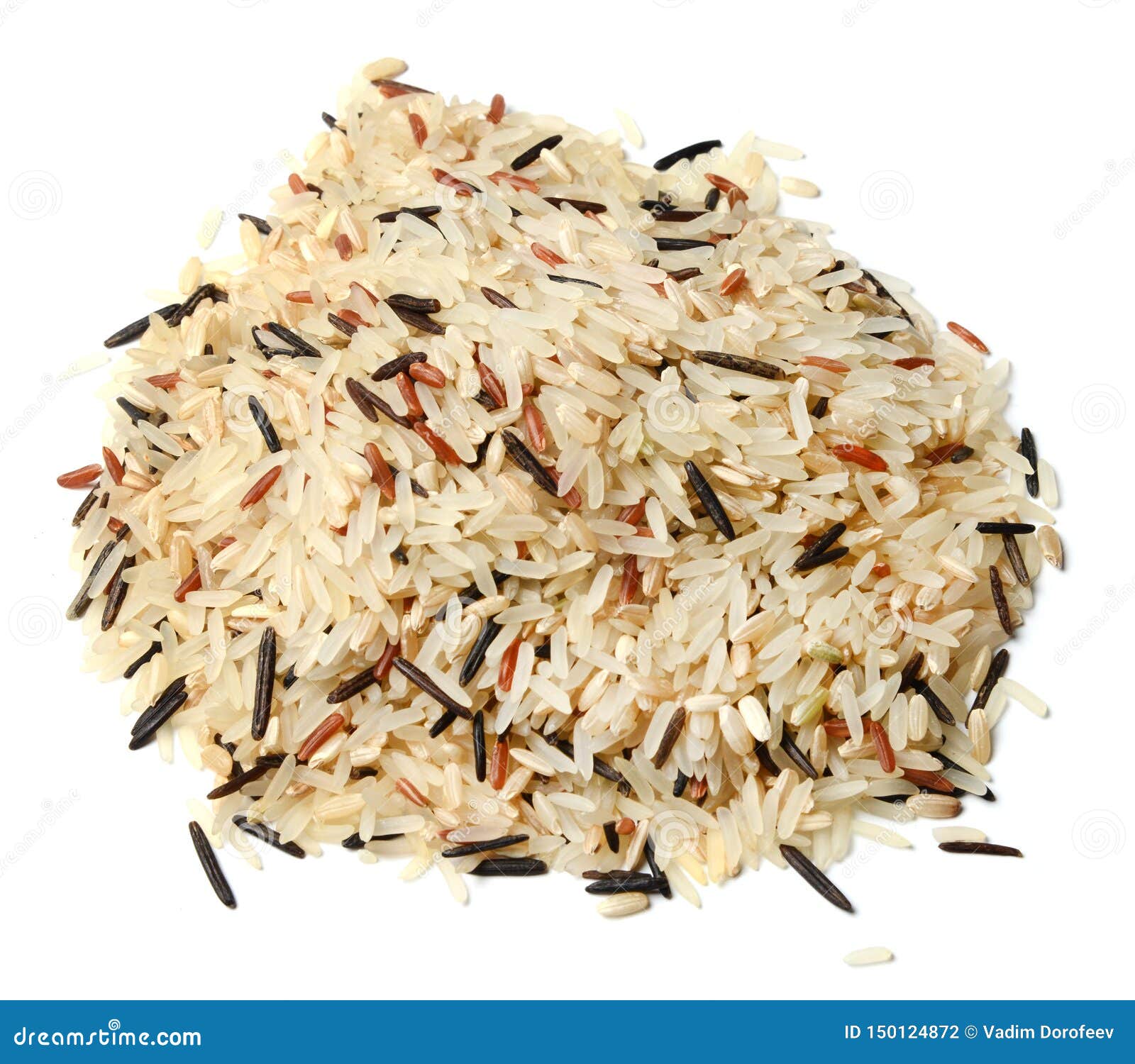 A Handful Of Rice Grains With Bran Shell Royalty-Free Stock Photography ...