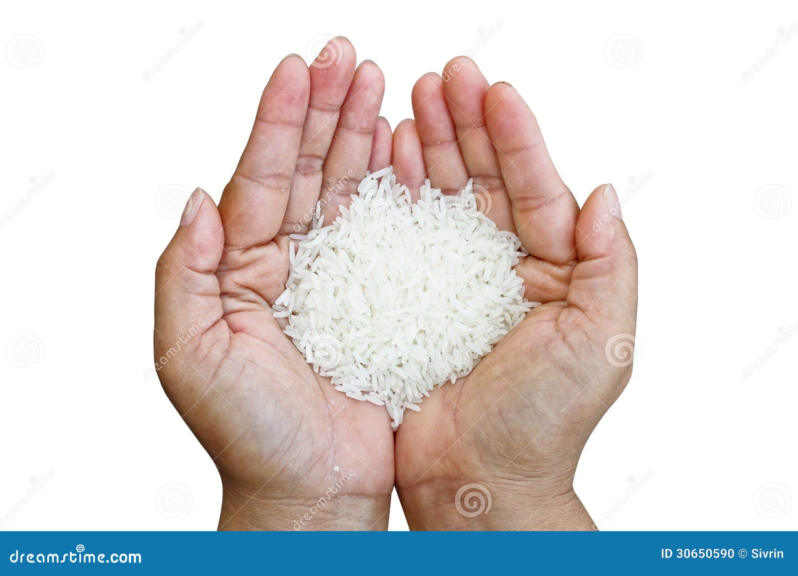 Handful of rice stock photo. Image of ingredient, farming - 30650590