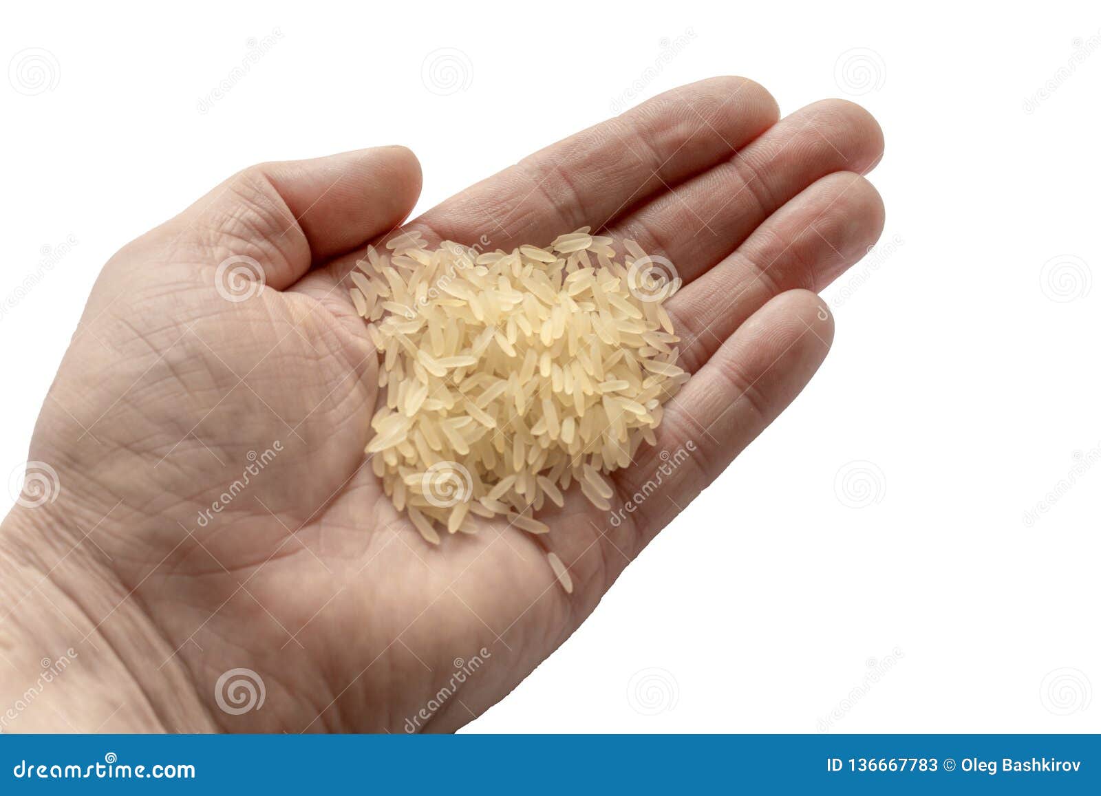 A Handful Of Rice Grains With Bran Shell Royalty-Free Stock Photography ...