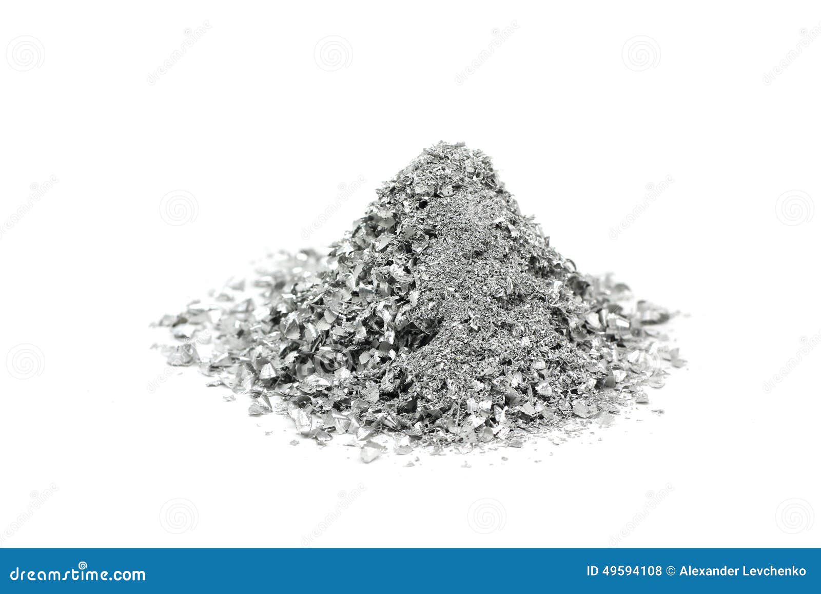 A handful of silver powder stock photo. Image of bodies - 49594108