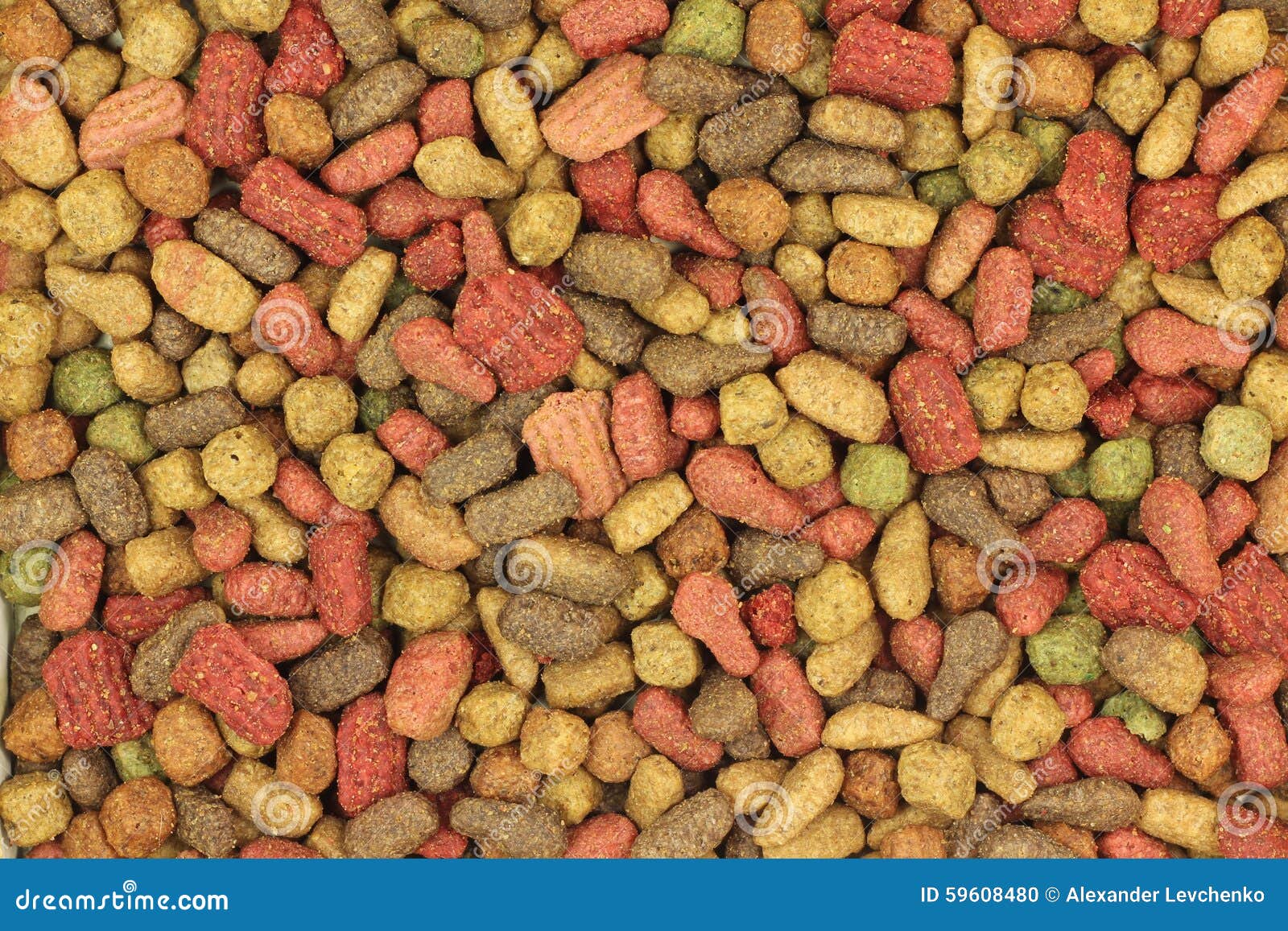 A Handful of Small Granules Pet Food Background Stock Photo - Image of ...