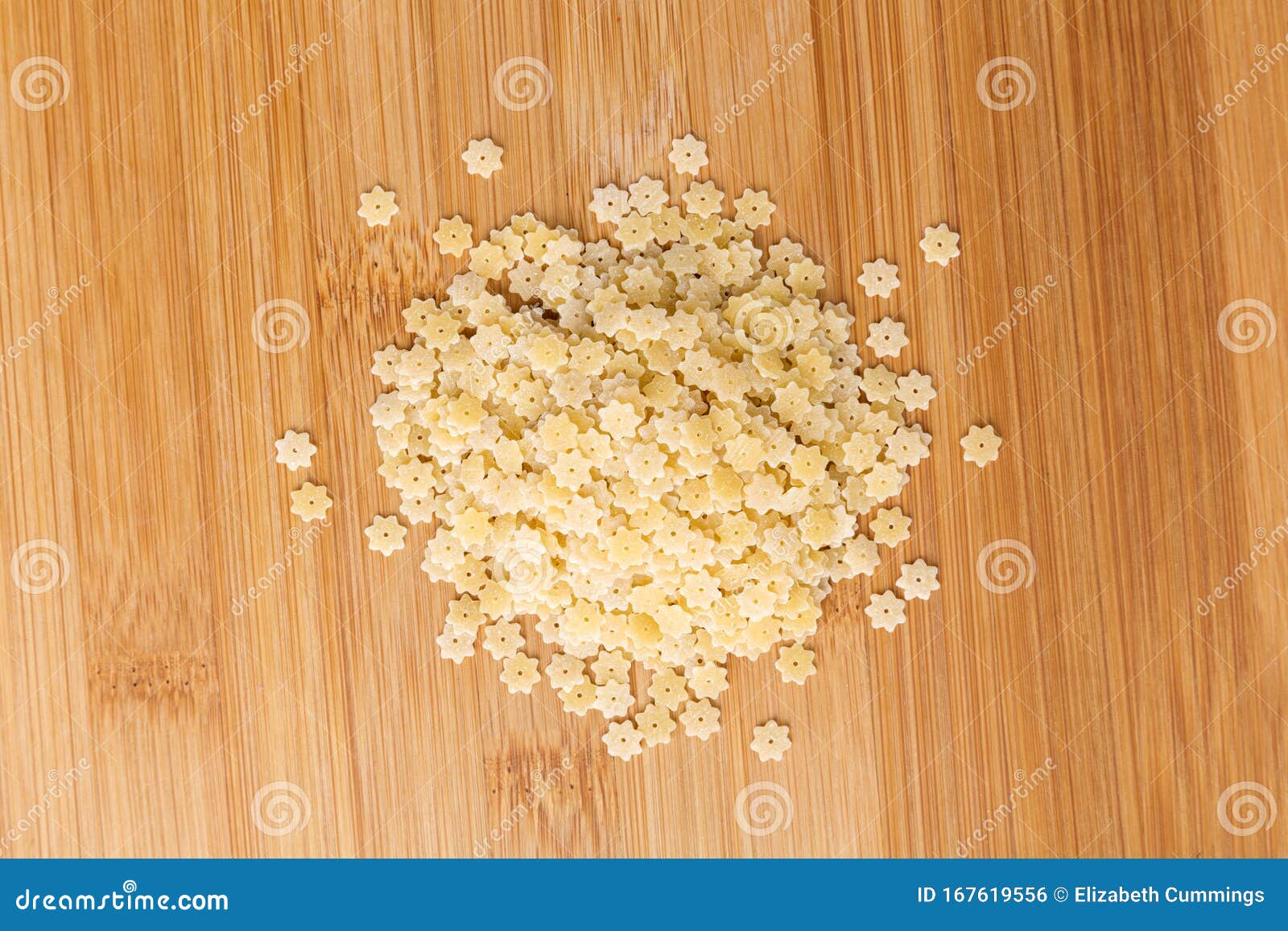 Handful of Star Shaped Dried Dehydrated Pasta Pieces Stock Photo ...