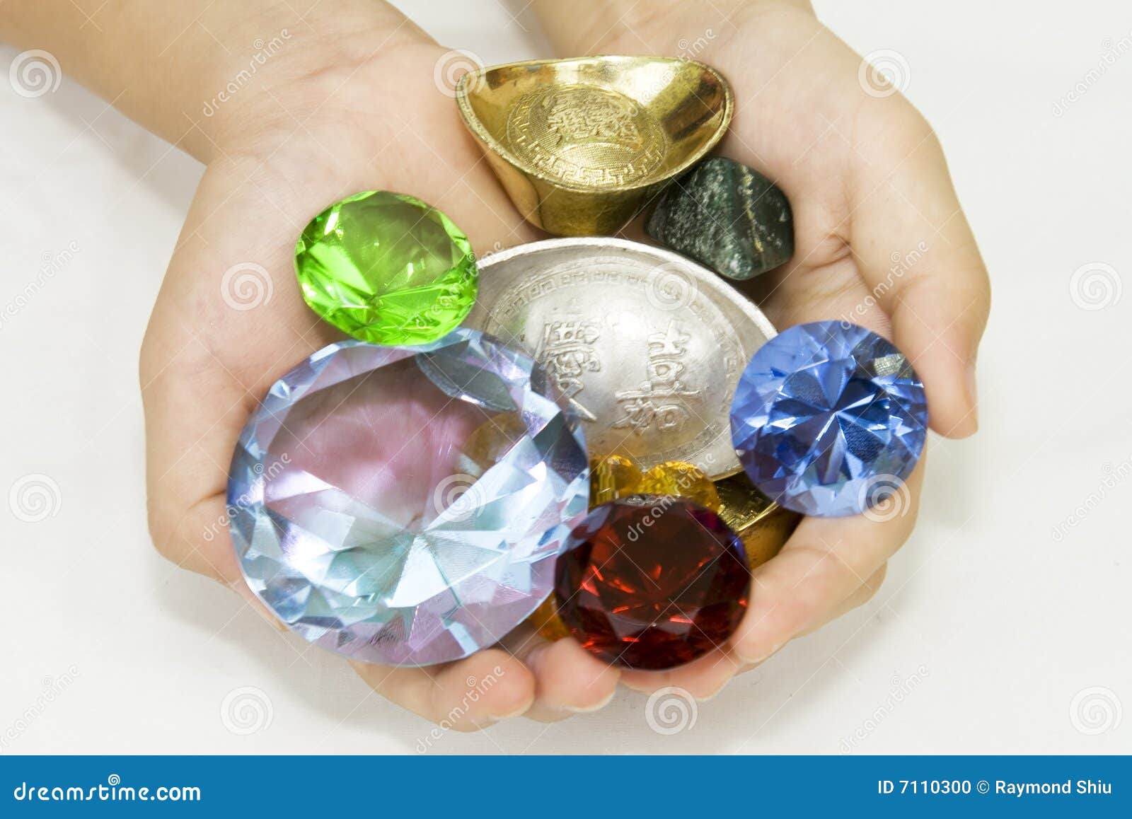 Handful of treasure stock photo. Image of ruby, jewels - 7110300