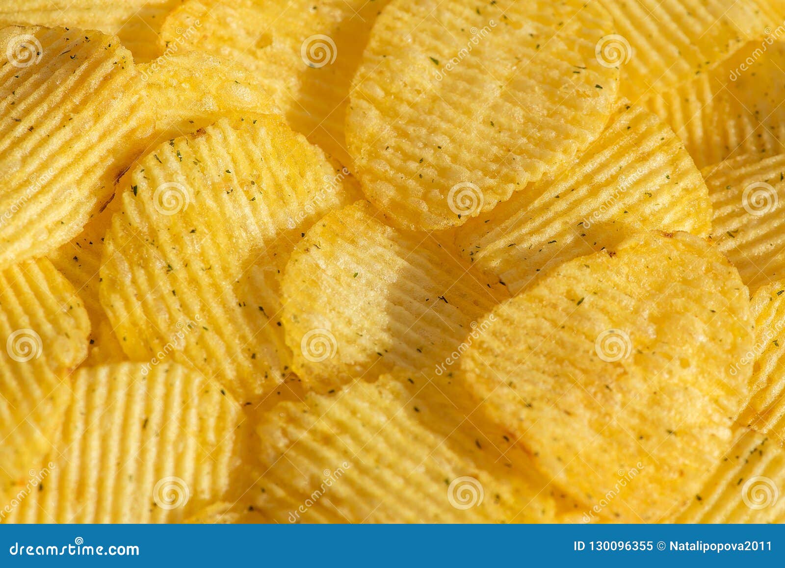Handful of Yellow Potato Chips Stock Image - Image of closeup, chip ...