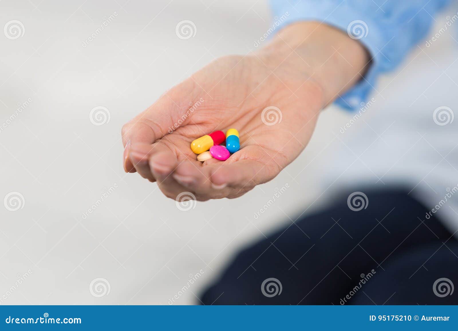 Handfull Medicine Help with Cure Stock Photo - Image of concept ...
