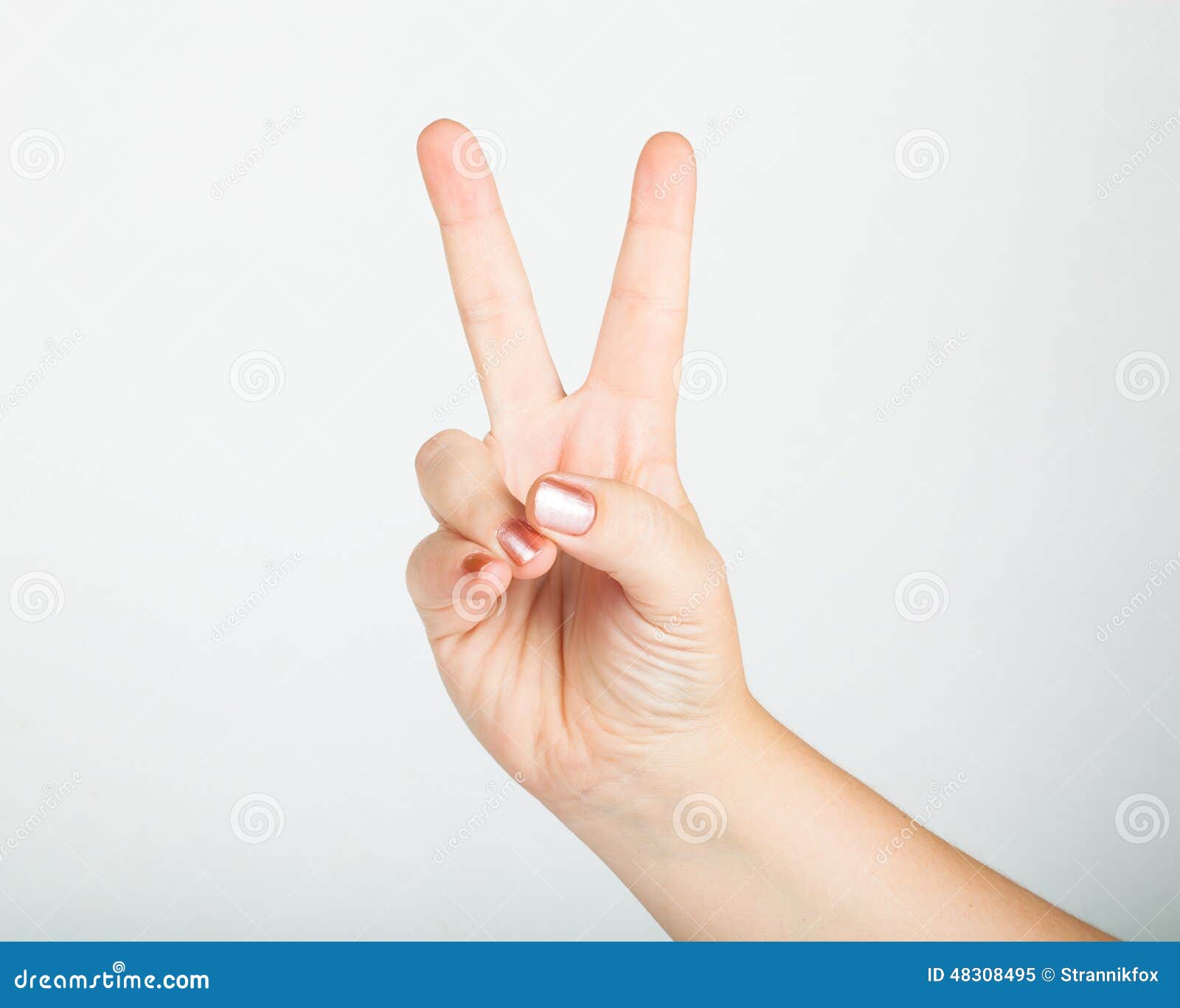 Handgebaar, het betekenen stock afbeelding. Image of adverteer - 48308495