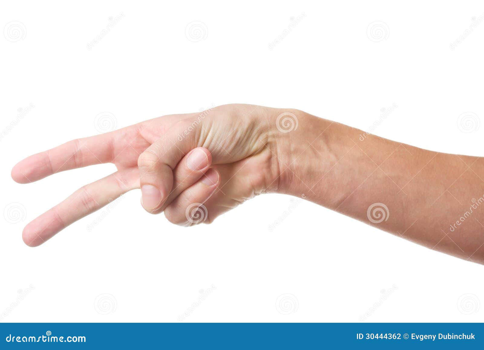 Handgebaar Met Twee Vingers Stock Foto - Image of signaal, taal: 30444362