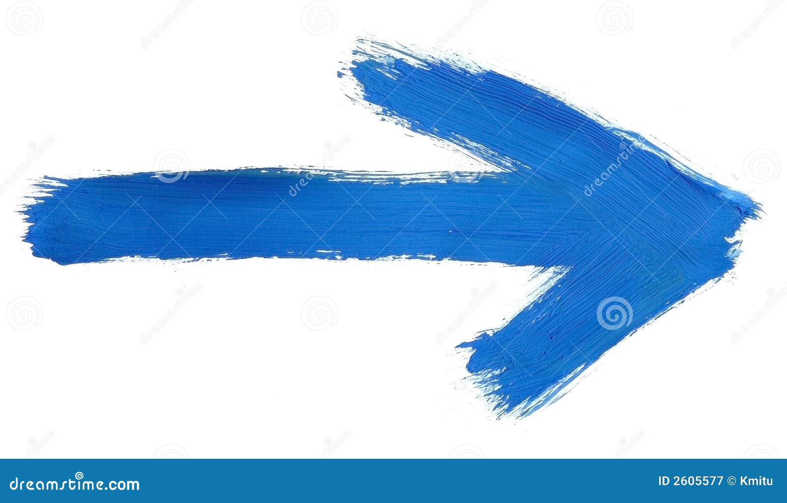 Handgemalter Pfeil stockbild. Bild von blau, pastell, rötung - 2605577