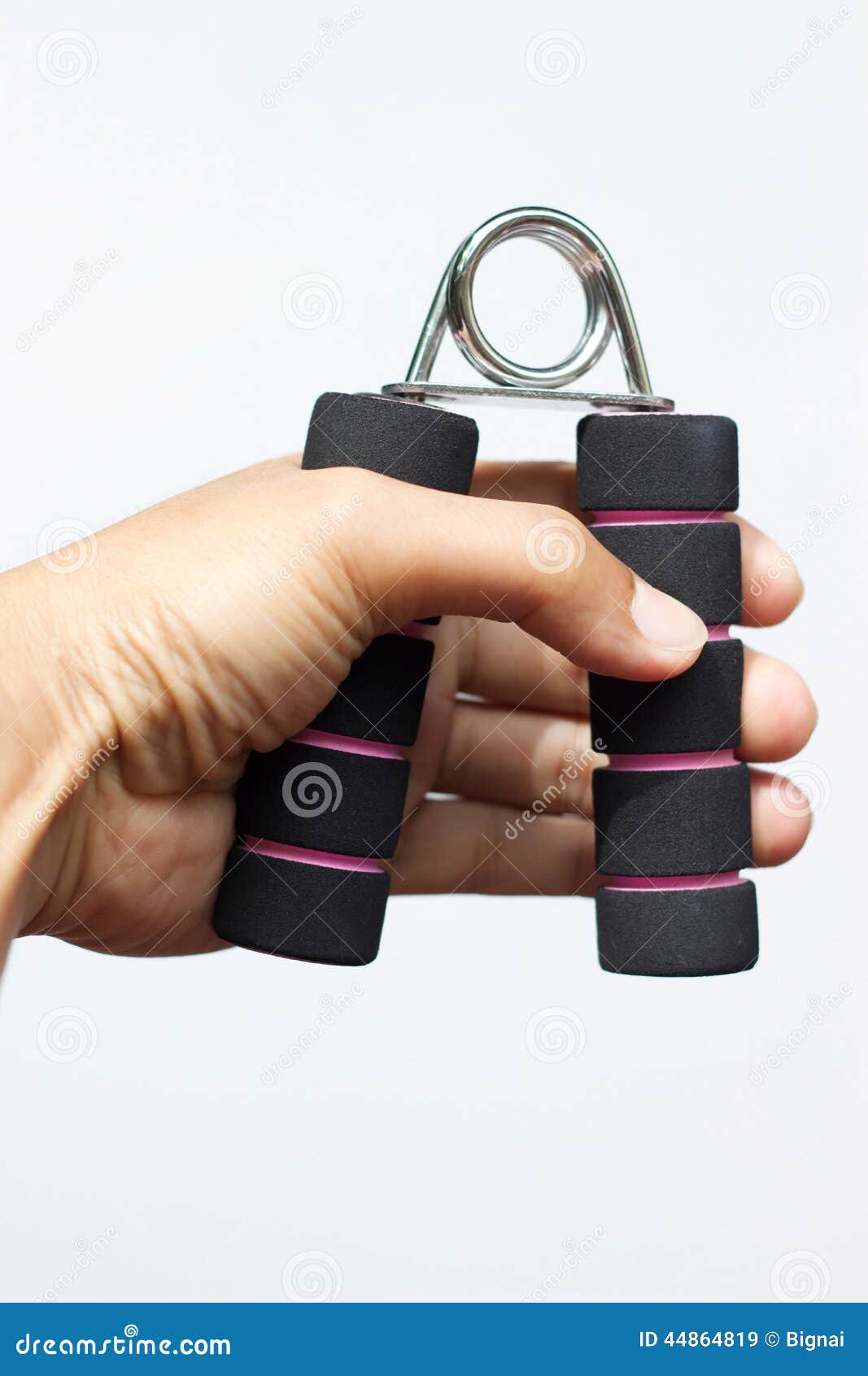 Handgrip Exercise Spring stock image. Image of background - 44864819
