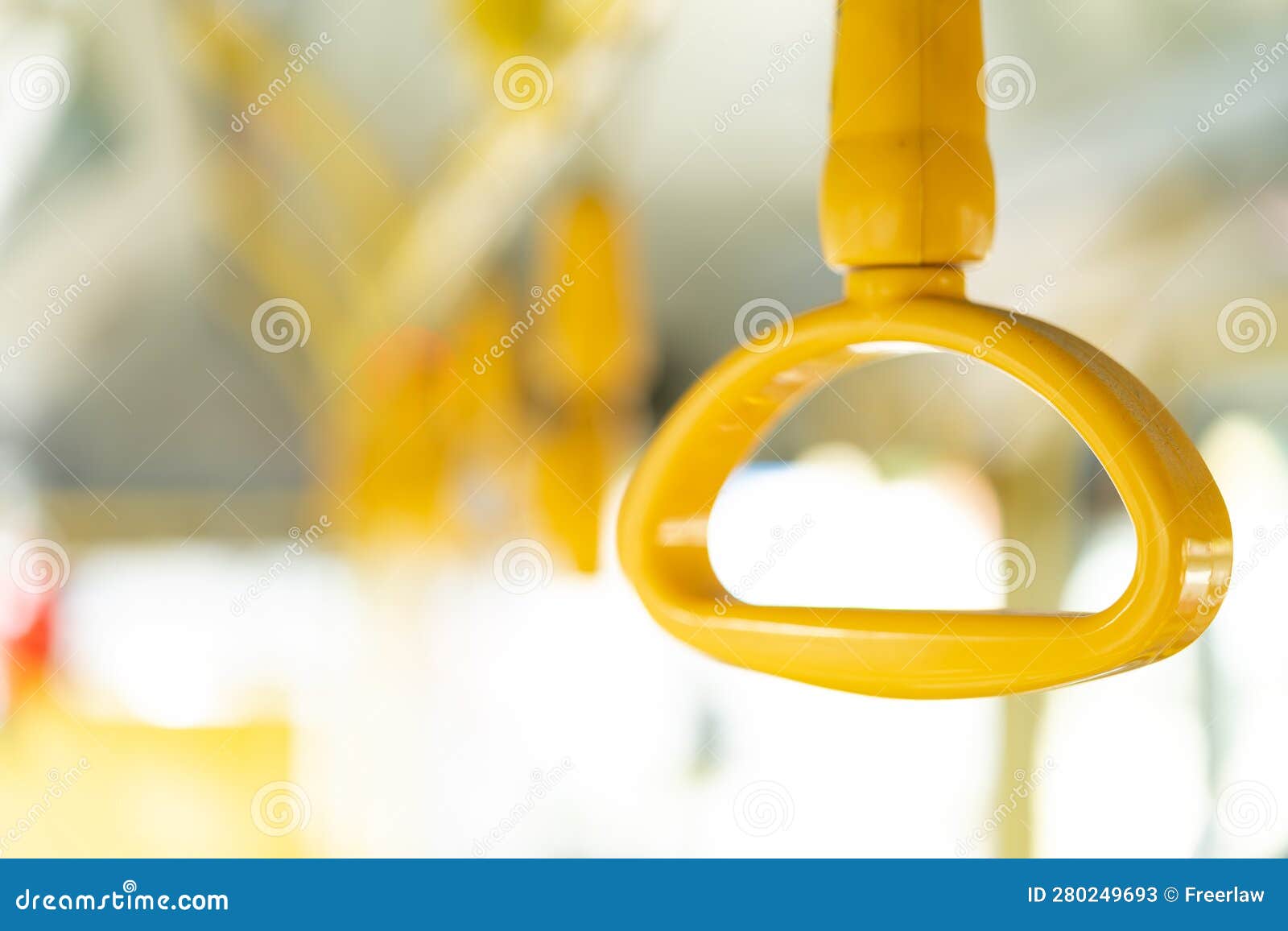 Handgrip inside a bus stock image. Image of cabin, transportation ...