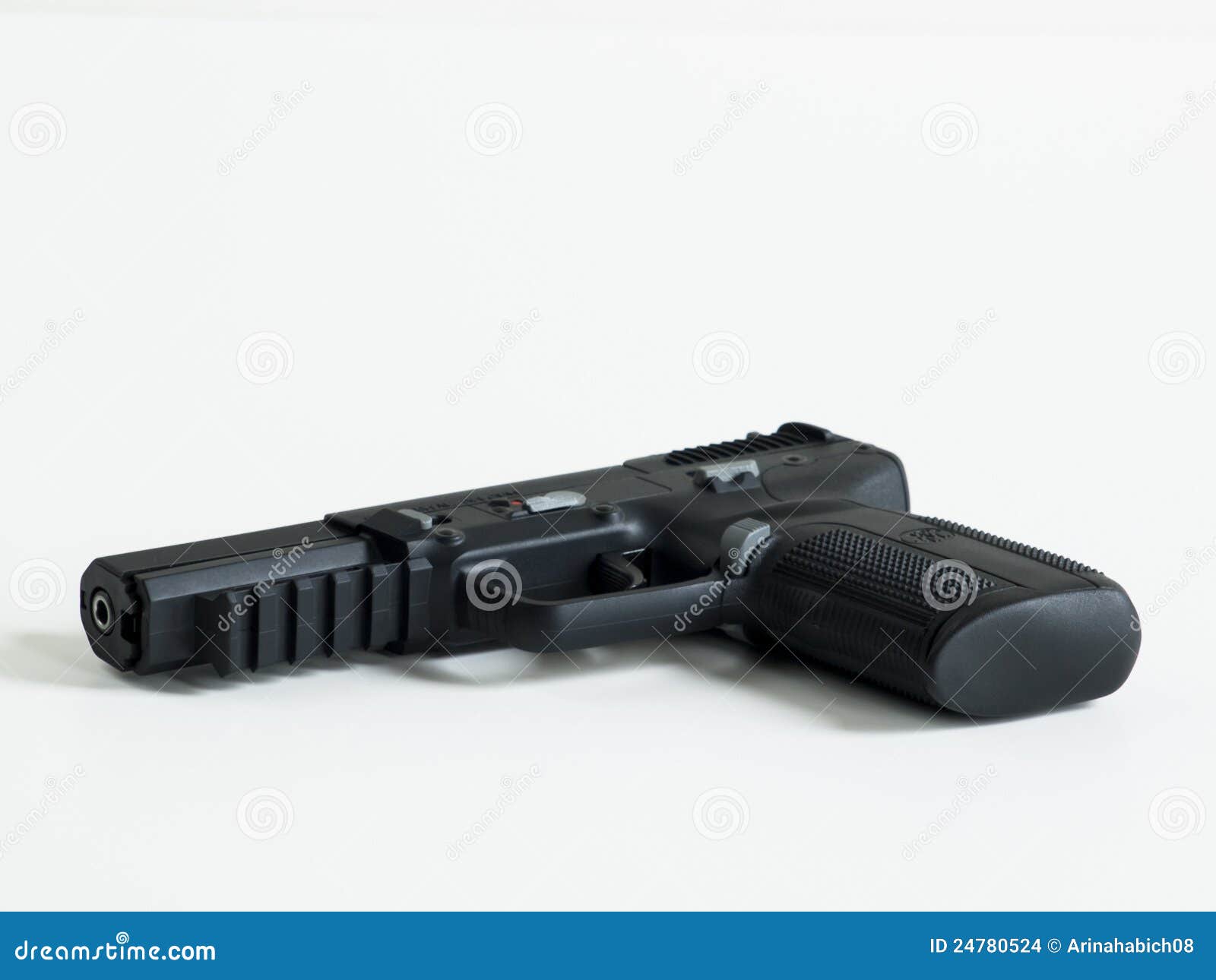 Handgun stock photo. Image of firearm, lightweight, ambidextrous - 24780524