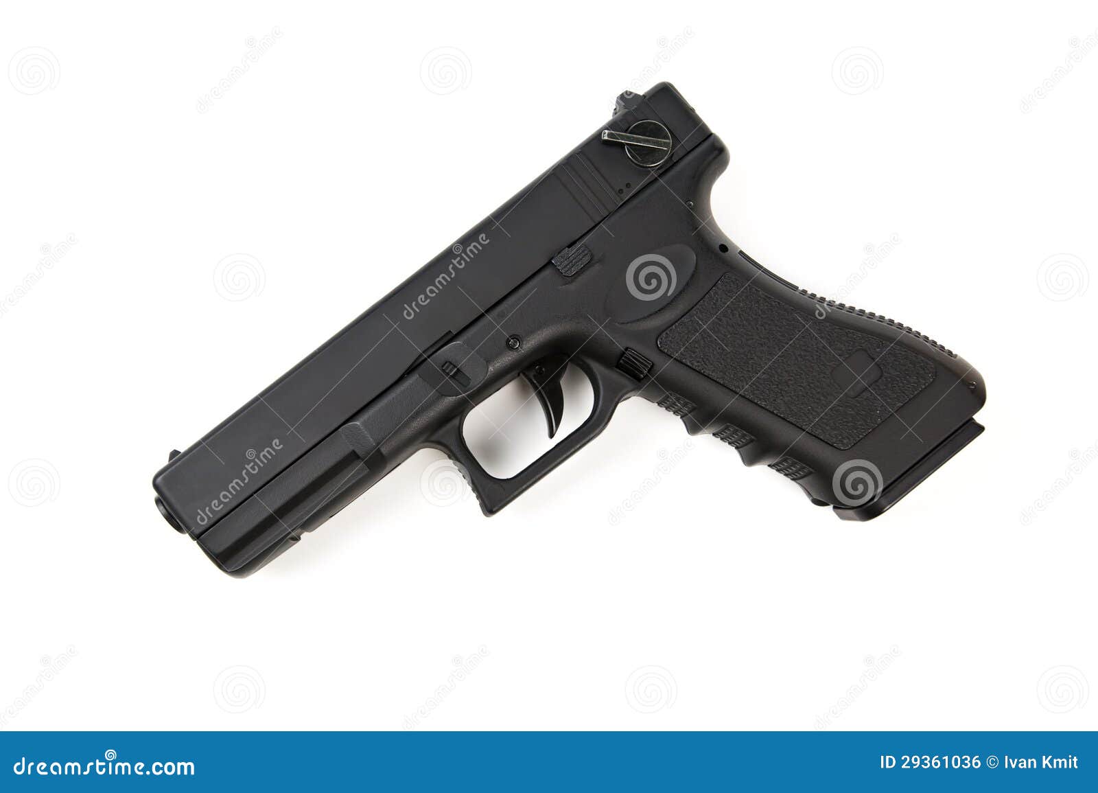 Handgun stock photo. Image of trigger, handle, white - 29361036