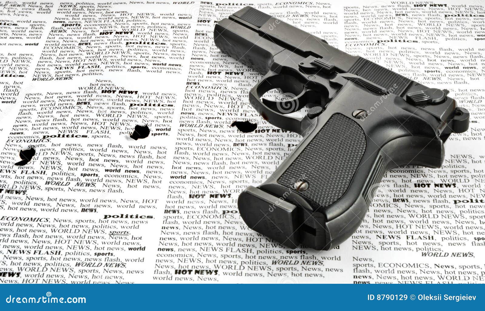 Handgun stock image. Image of magazine, loading, stainless - 8790129