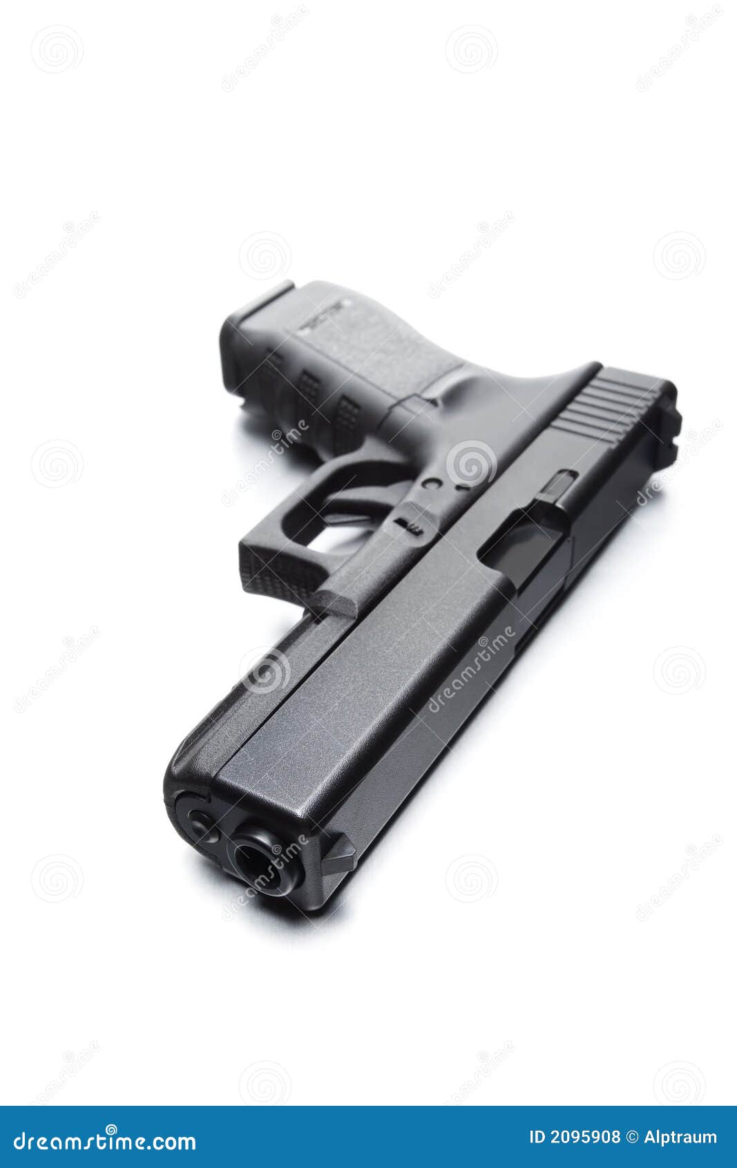 Handgun 9mm stock photo. Image of isolated, white, weapon - 2095908