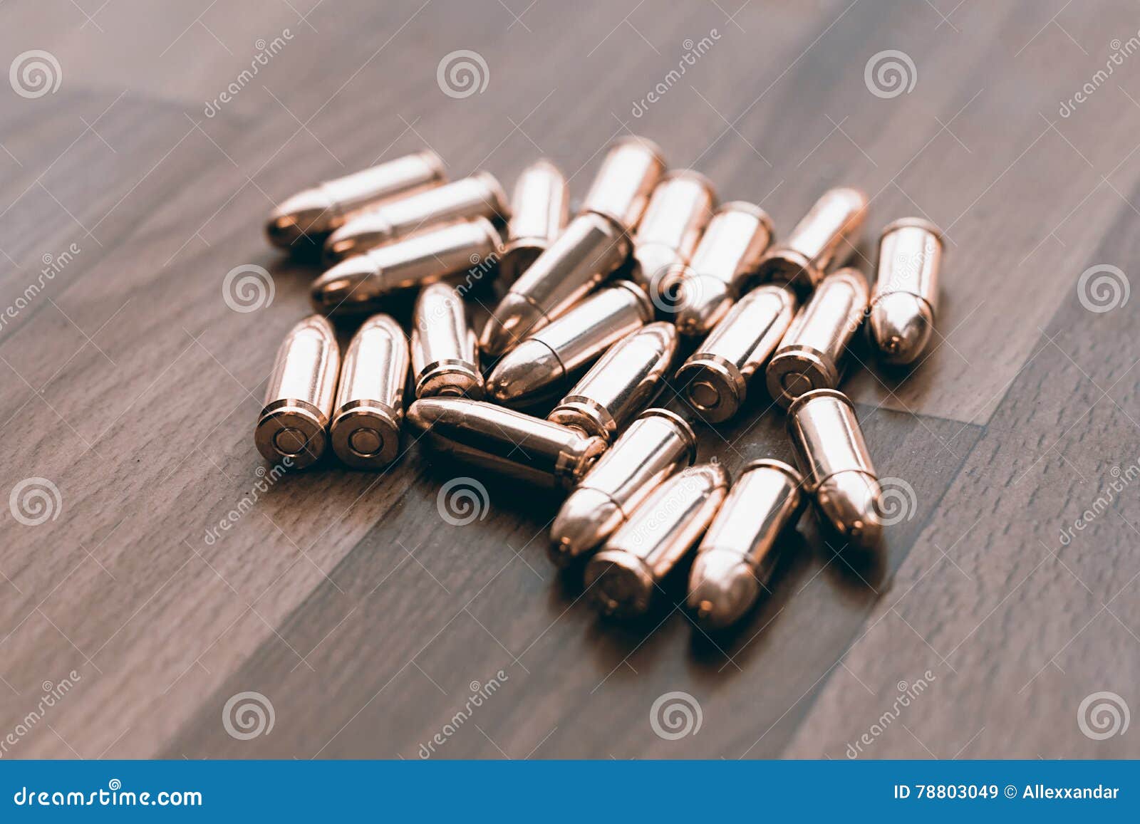 Handgun Bullets. 9mm Bullets Stock Image - Image of group, defense ...