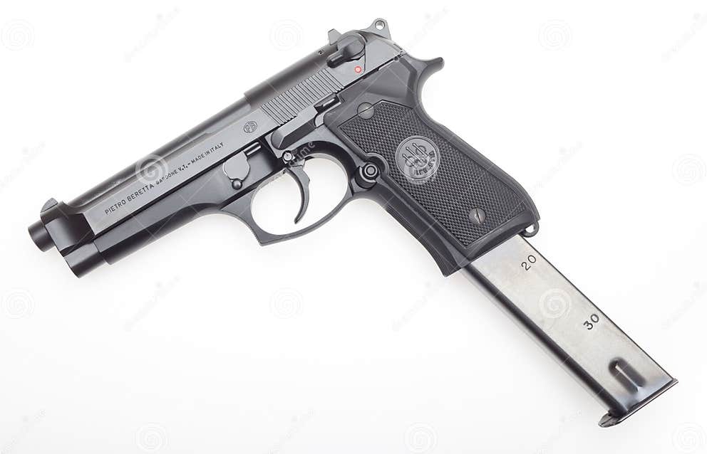 Handgun with Extended Magazine Editorial Stock Image - Image of ...