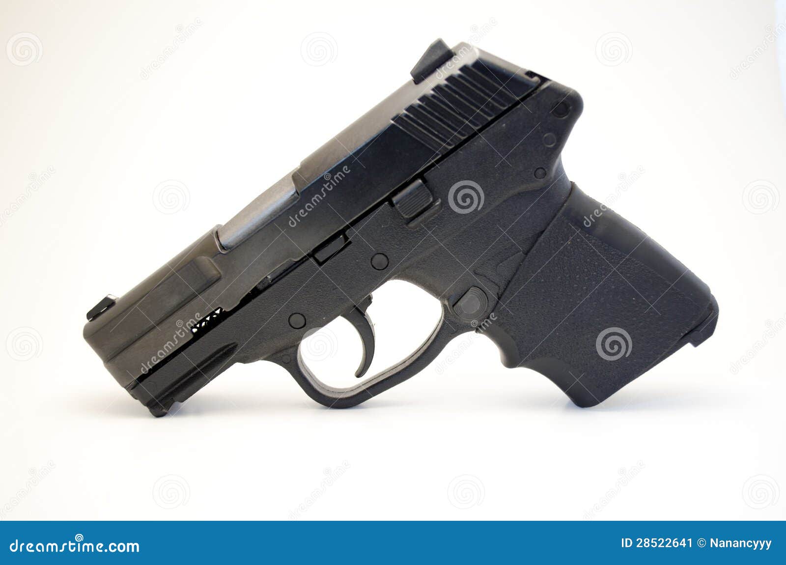 Handgun with grip stock image. Image of trigger, pistol - 28522641