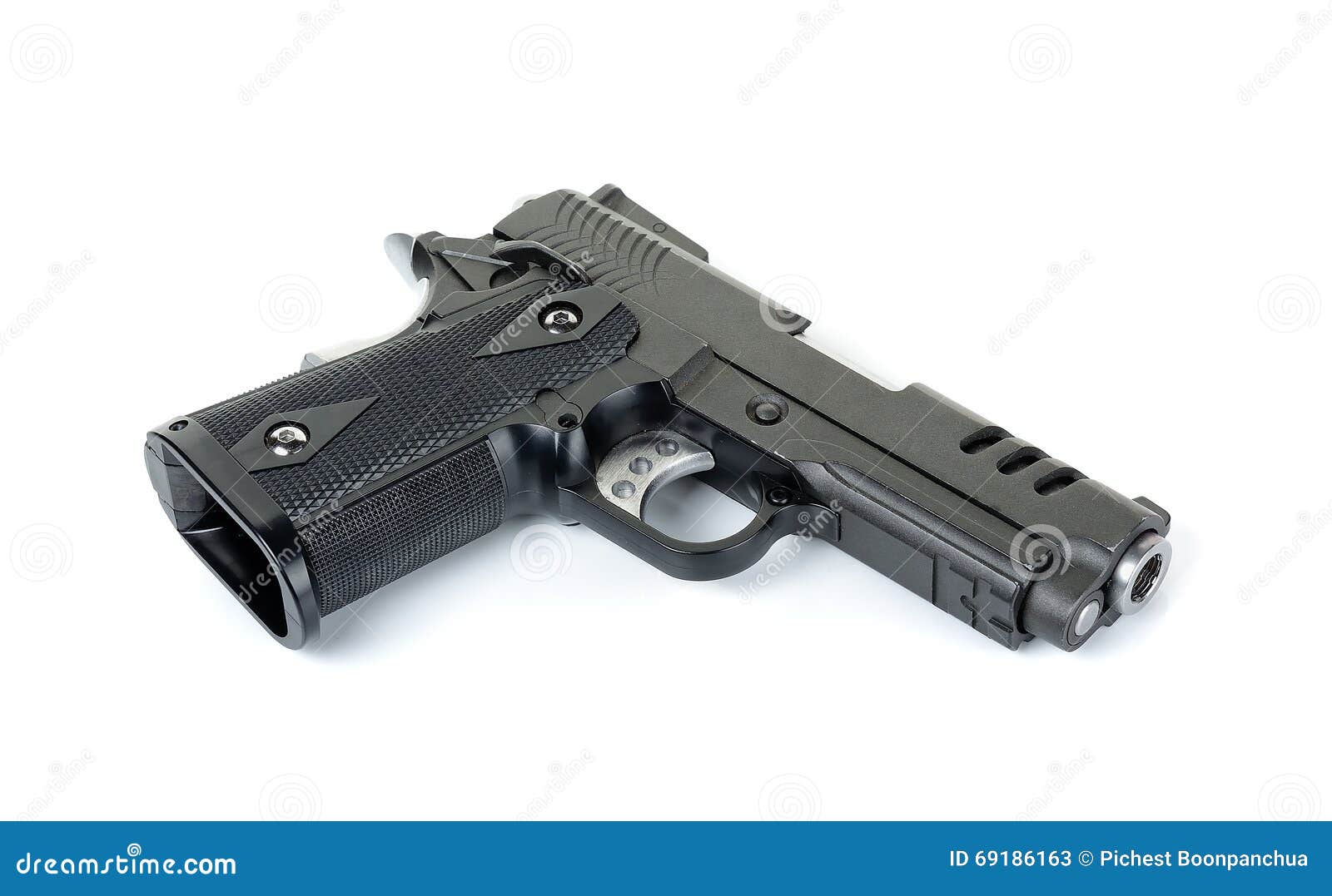 Handgun, Gun, Weapon Isolated on White Stock Image - Image of industry ...