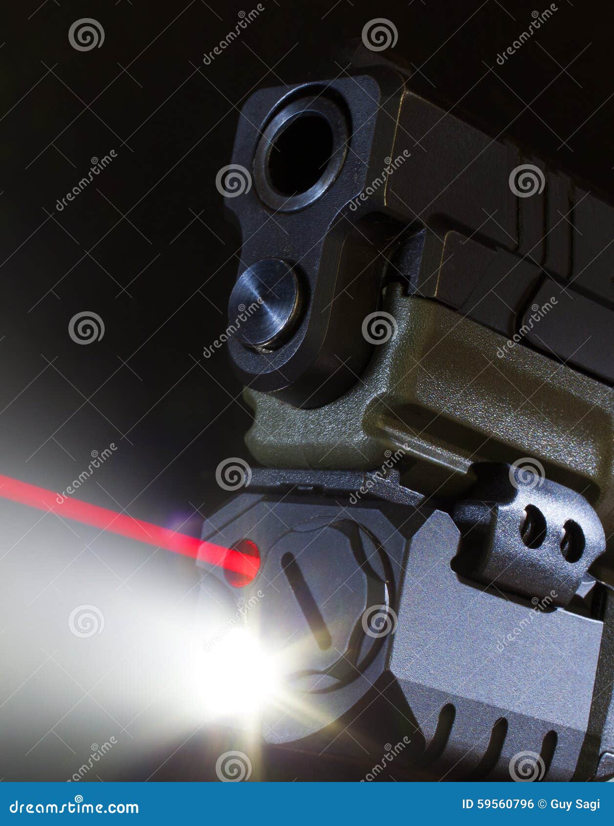 Handgun laser stock photo. Image of weaponlight, black - 59560796