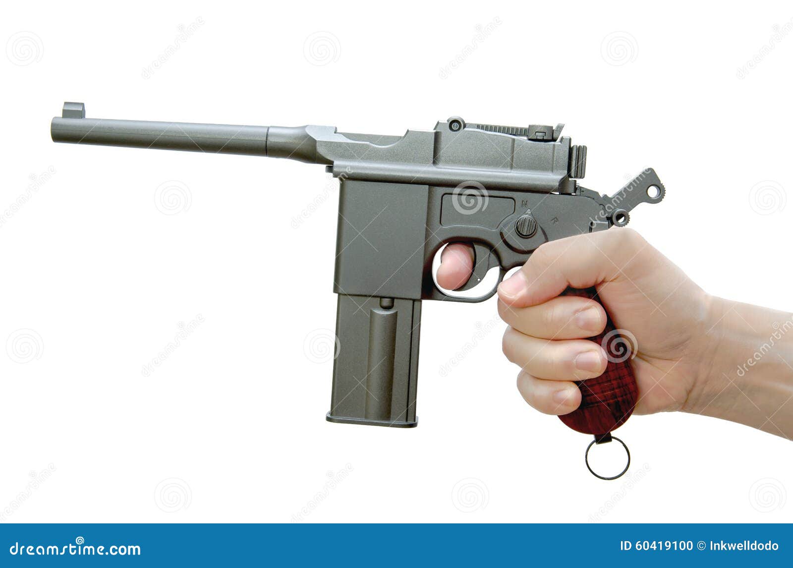 Mauser C96 Semi-automatic Pistol Stock Photography | CartoonDealer.com ...