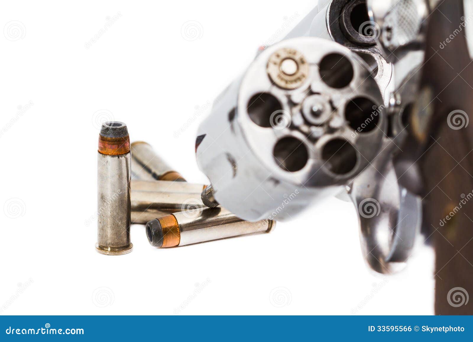 Handgun Revolver With Bullets Stock Photo - Image of equipment, fire ...