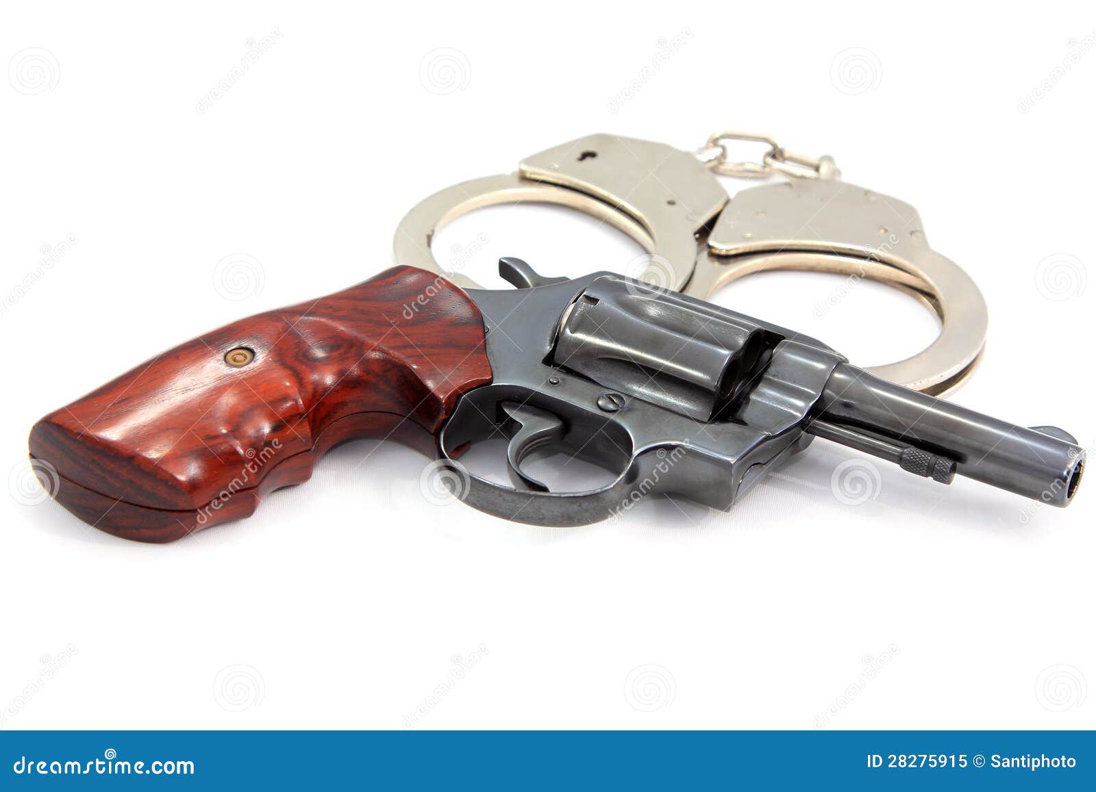 A Handgun Revolver Chamber Is Open Showing Ammunition Gun Ammo Personal ...