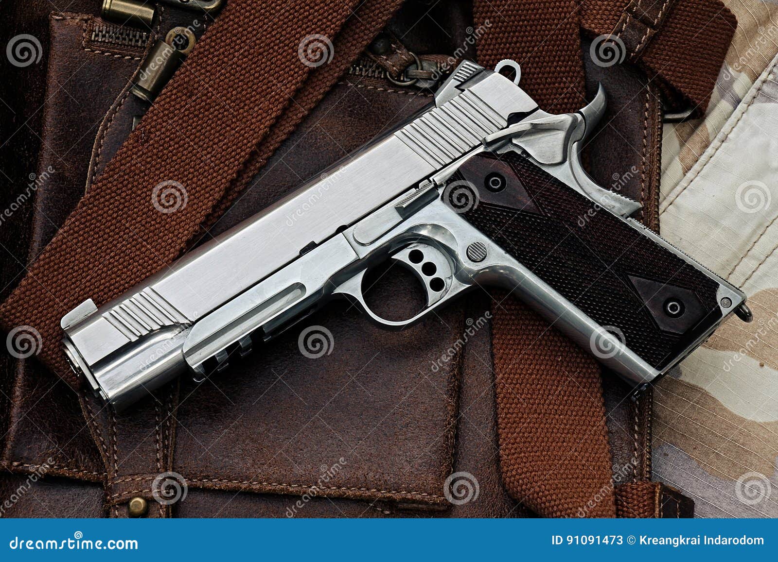 Semi Automatic Pistol Parabellum Stock Photography | CartoonDealer.com ...