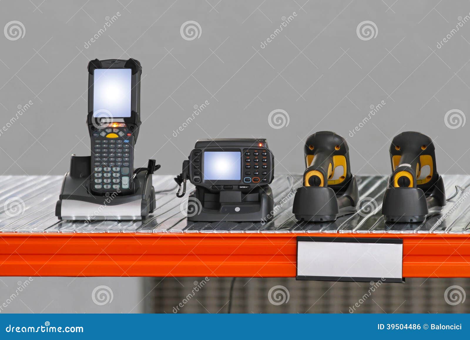 Handheld barcode scanner stock photo. Image of technology - 39504486