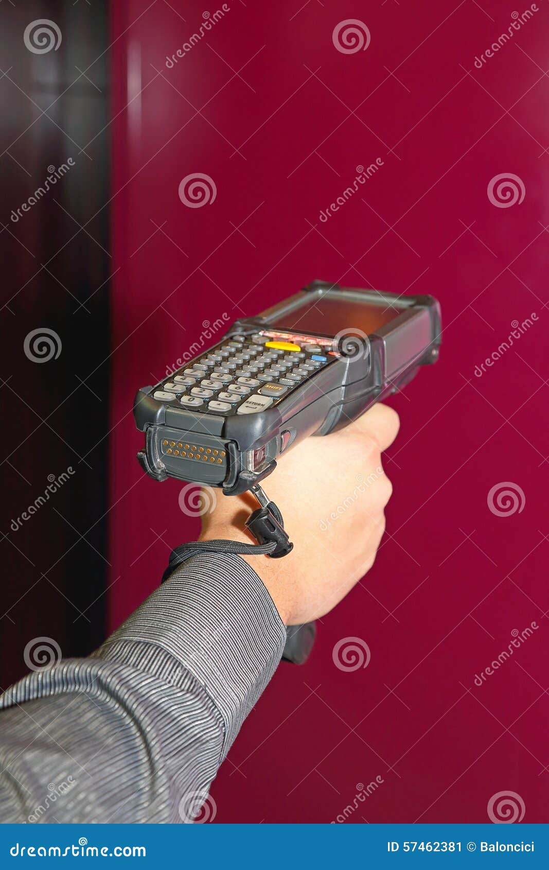 Handheld Barcode Scanner stock image. Image of logistic - 57462381