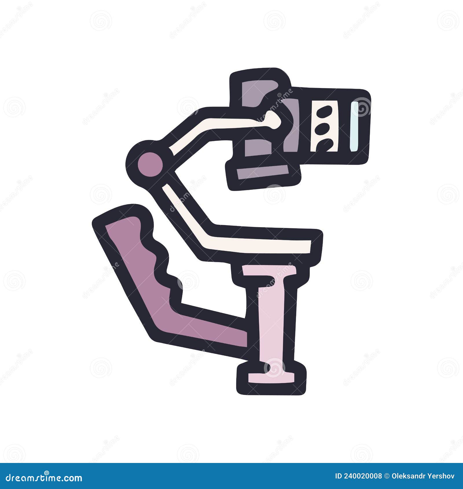 Handheld Camera Stabilizer Color Vector Doodle Simple Icon Stock Vector ...