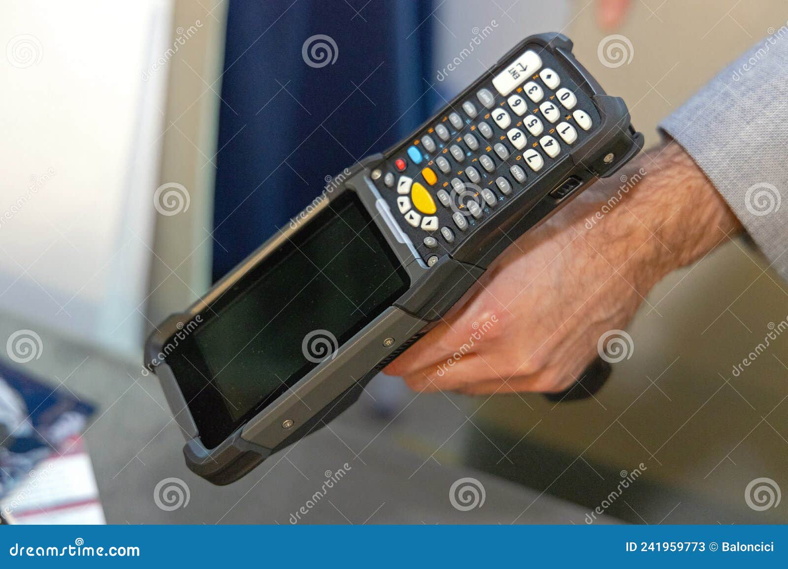 Handheld Computer Reader stock image. Image of handheld - 241959773