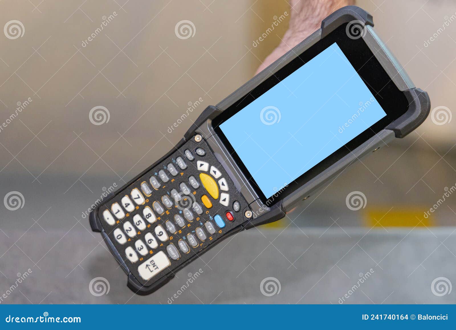Handheld Computer Scanner stock photo. Image of data - 241740164