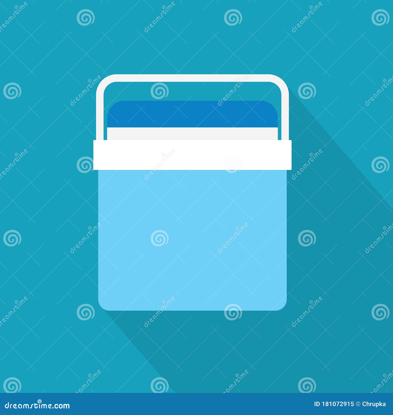 Handheld cooling box icon stock vector. Illustration of household ...