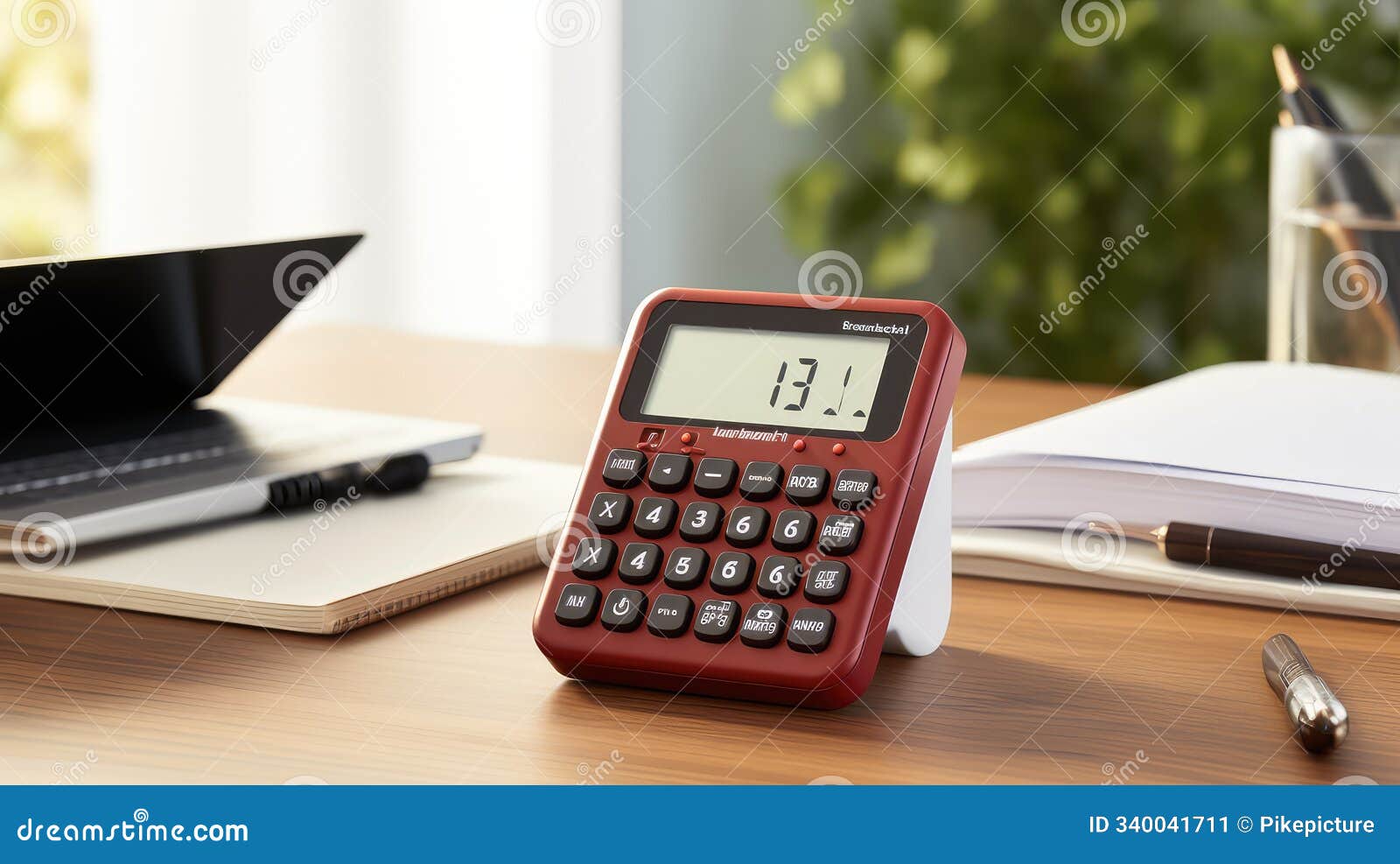 Handheld desk calculator stock illustration. Illustration of versatile ...