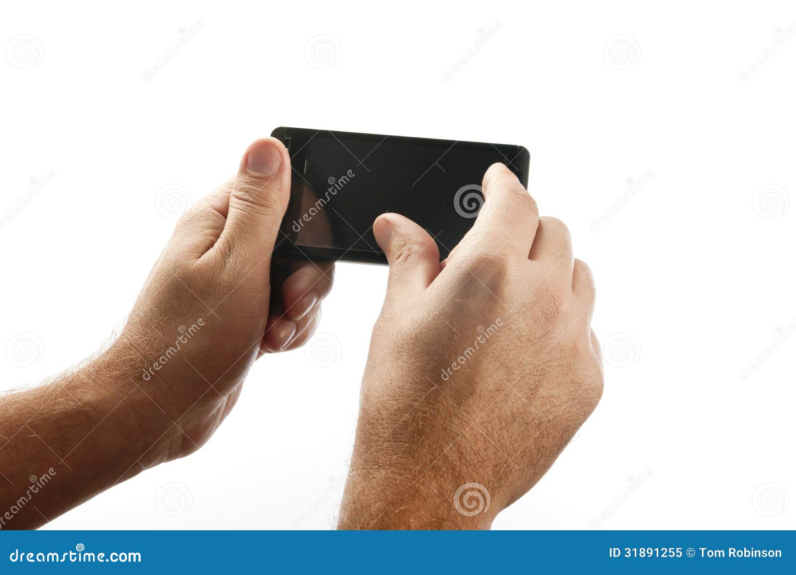 Handheld Device Interaction Stock Image - Image of watching, phone ...