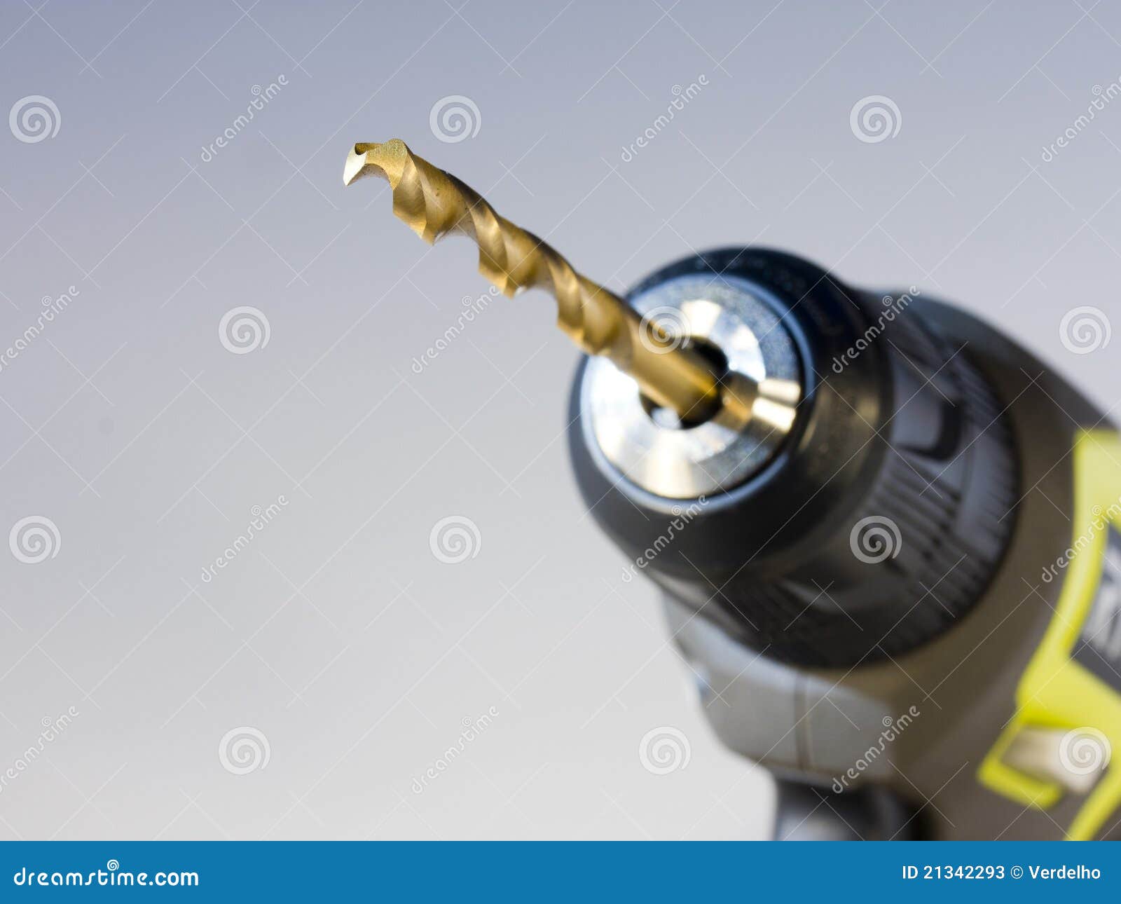 Handheld Drill Closeup of Drill Bit Stock Image - Image of bore, device ...