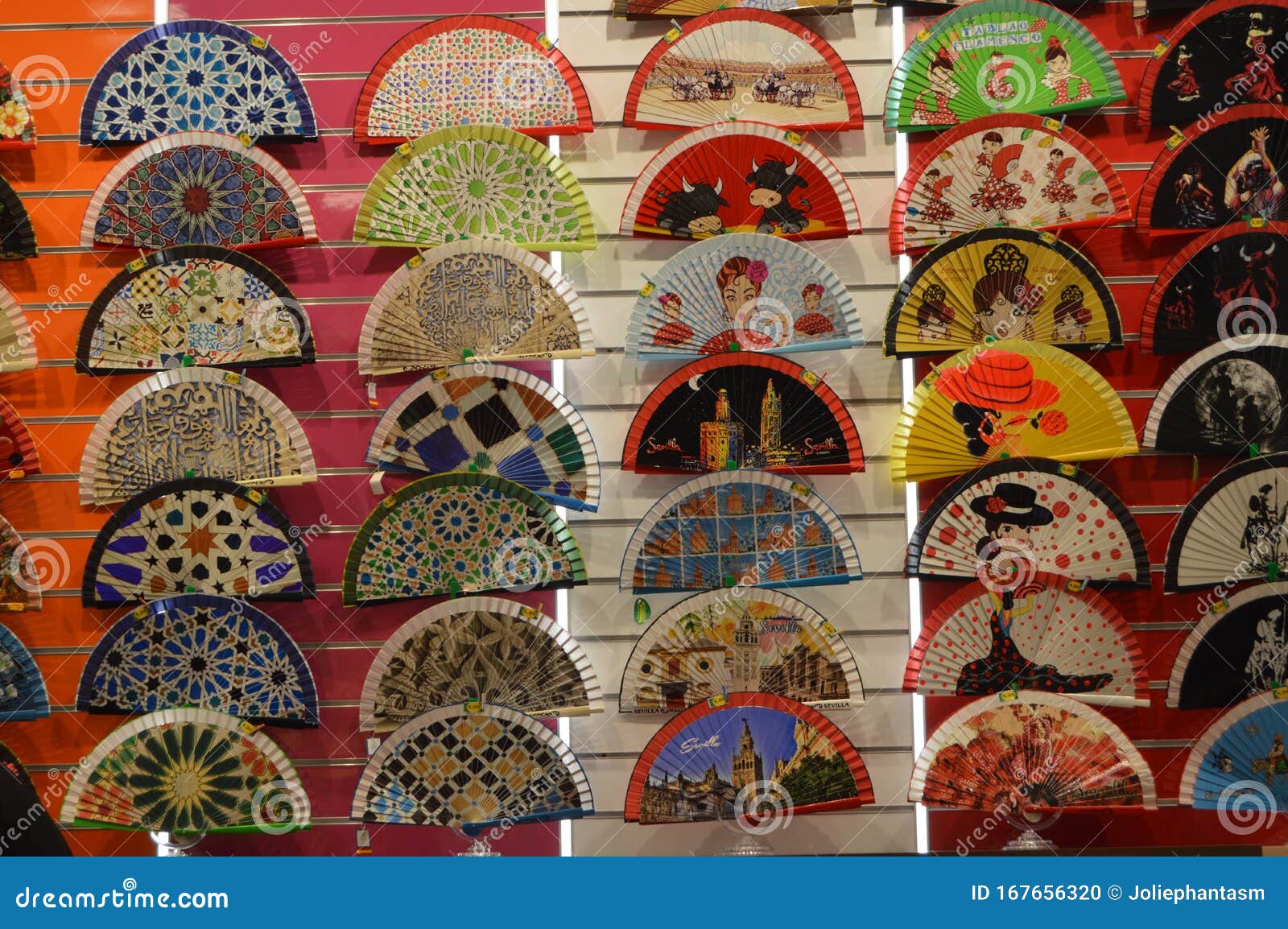 Colourful Hand Fans editorial image. Image of accompanied - 167656320